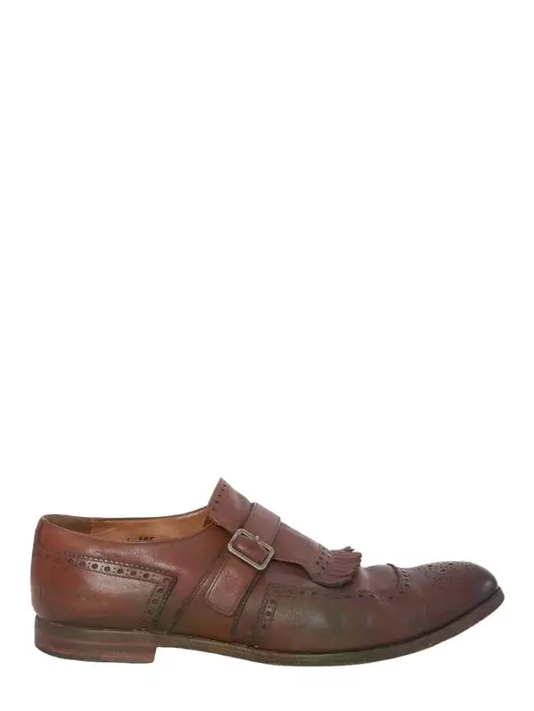 Prada Tassel Buckle Shoes - Brown