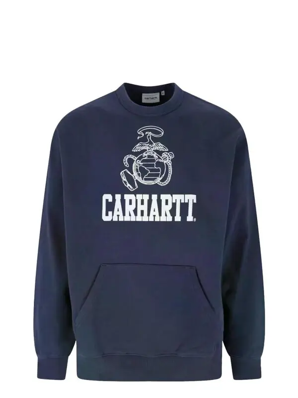Carhartt Work In Progress Graphic Print Sweatshirt - Blue