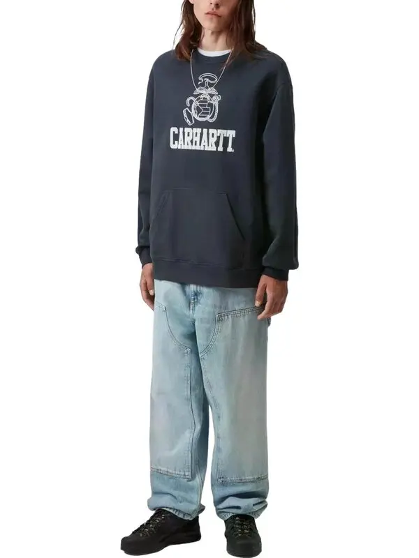 Carhartt Work In Progress Graphic Print Sweatshirt - Blue