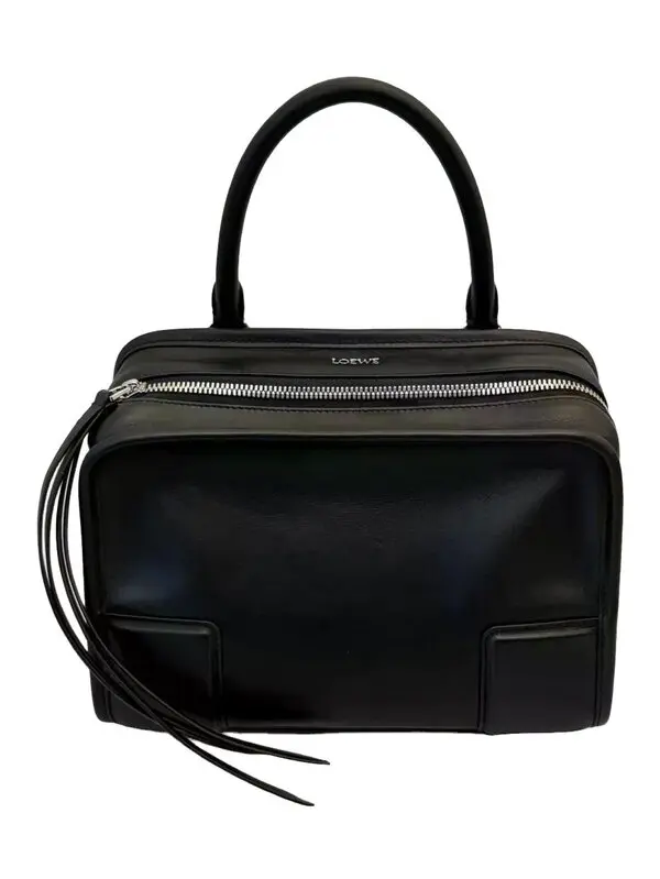 Loewe Amazona Shoulder Bag With Tassel Detail - Black