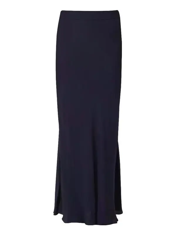 Liviana Conti Flared-hem Maxi Skirt - Blue