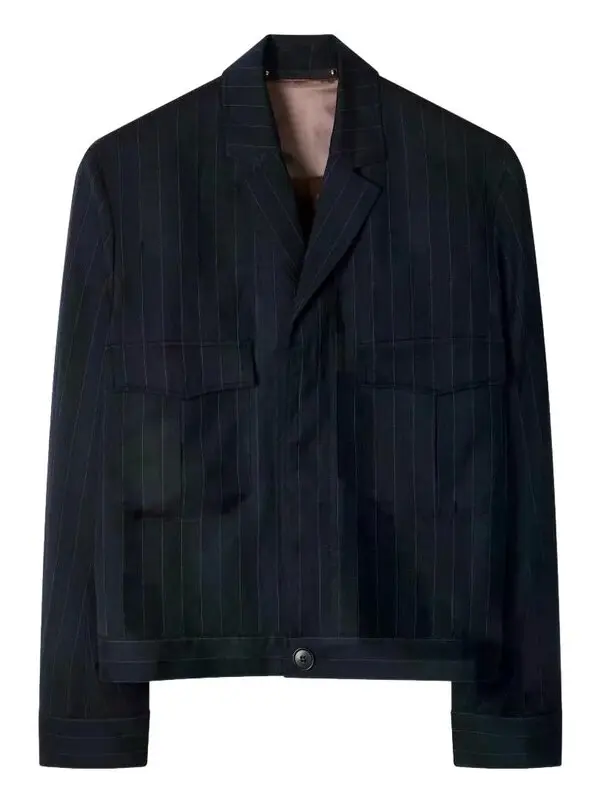 Paul Smith Pinstripe Pocket Jacket - Blue