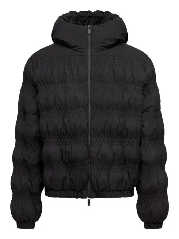 Moncler Zip-up Hooded Jacket - Black