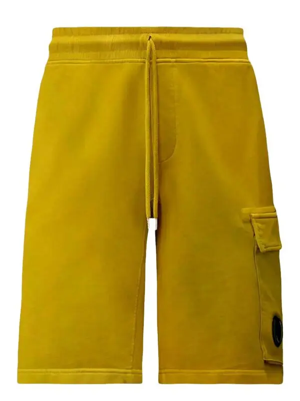 C.P. COMPANY Drawstring-fastening Shorts - Yellow