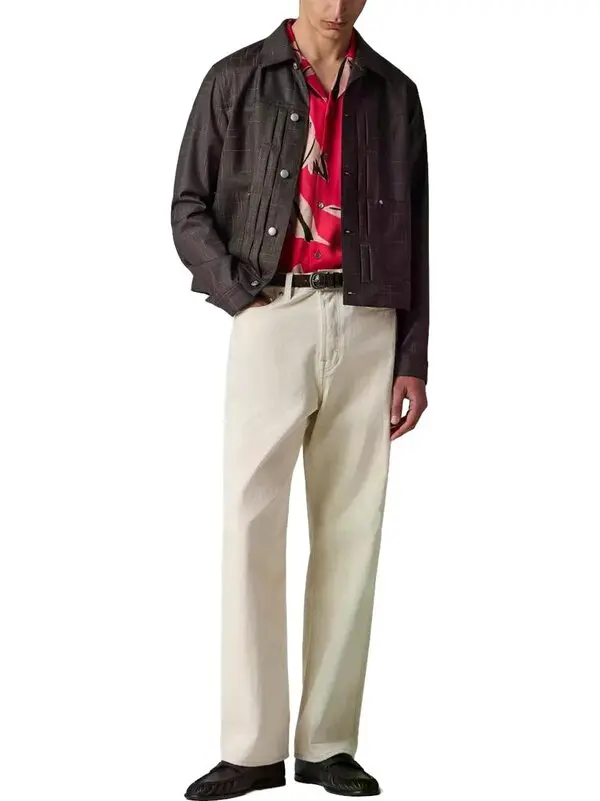 Paul Smith Checked Buttoned Shirt Jacket - Brown