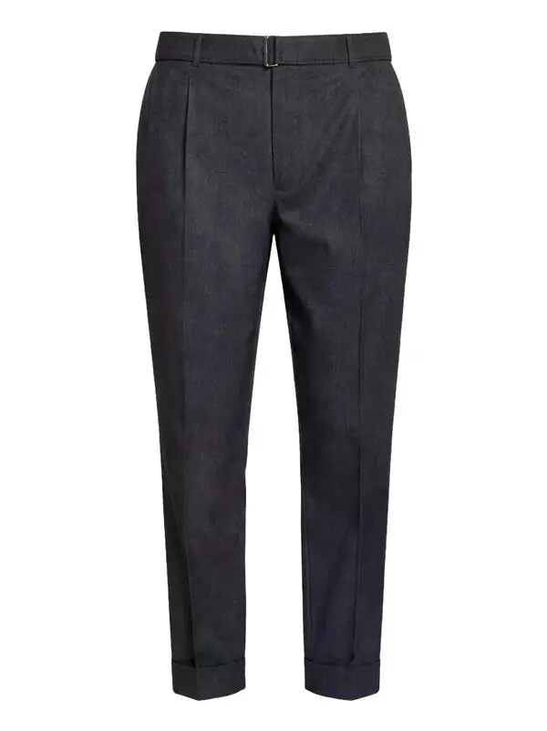 Officine Générale Hugo Pleated Cuffed Trousers - Grey