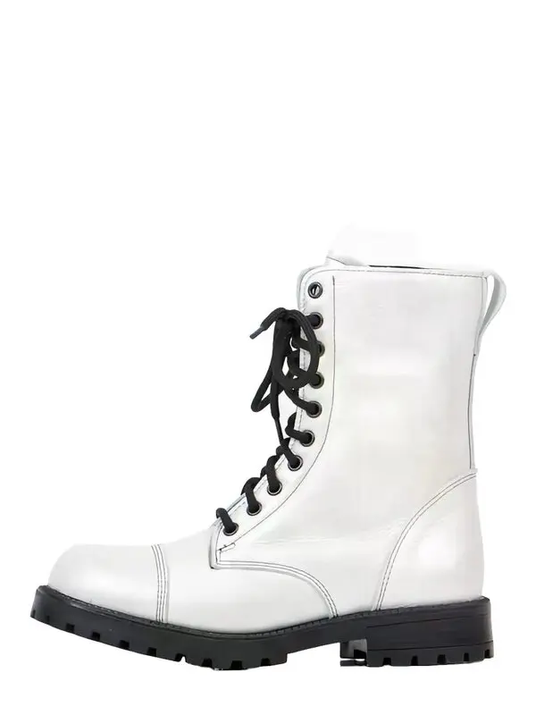 WOW Lace-up Boots - Silver