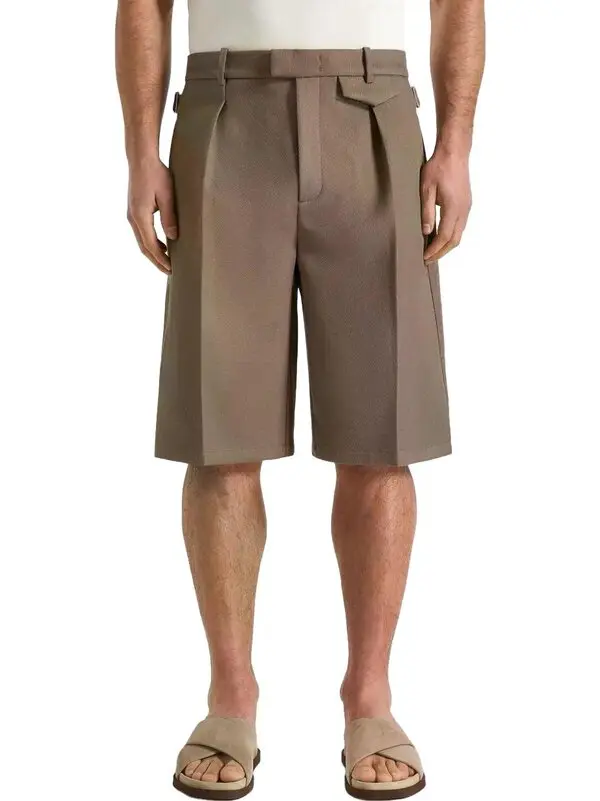 Manière De Voir Auguste Tailored Bermuda Shorts - Brown