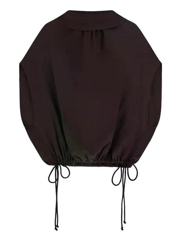 Liviana Conti Deva Drawstring-hem Blouse - Brown