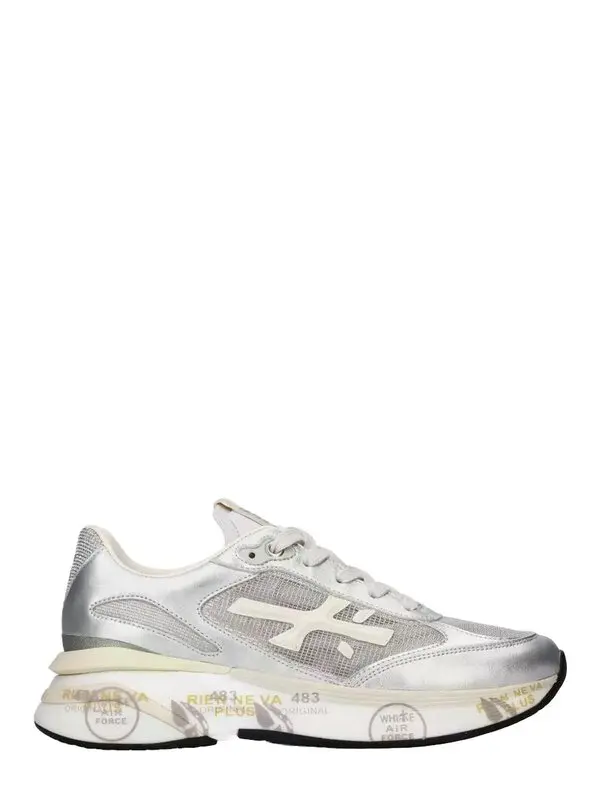 Premiata Mesh Panelled Sneakers - Silver