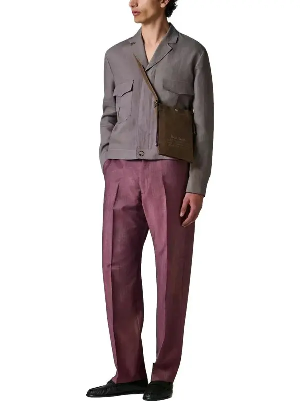 Paul Smith Patch-pocket Graphic Print Jacket - Grey