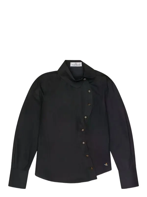 VIVIENNE WESTWOOD Asymmetric Button Shirt - Black