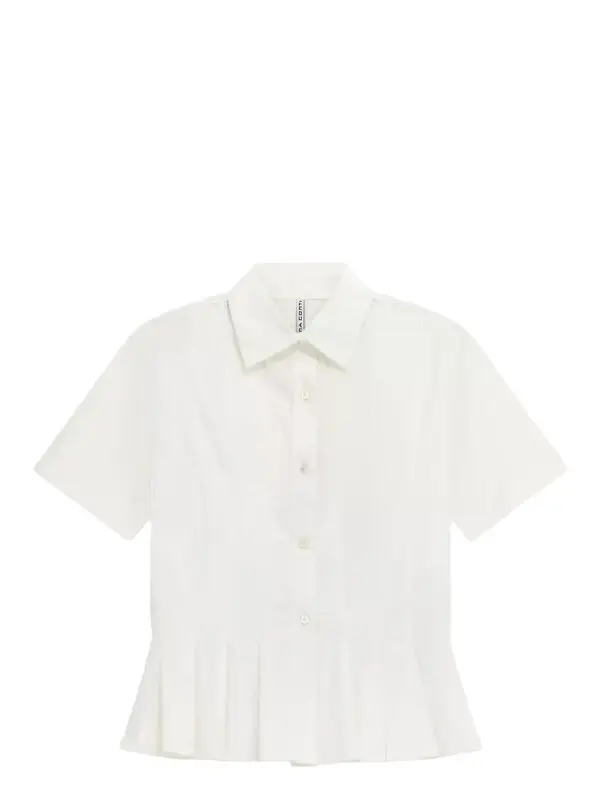 Liviana Conti Holly Pleated-detail Shirt - White