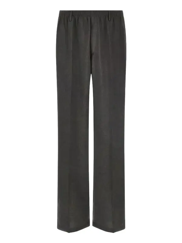 CELLAR DOOR Elastic-waistband Pleated Trousers - Grey