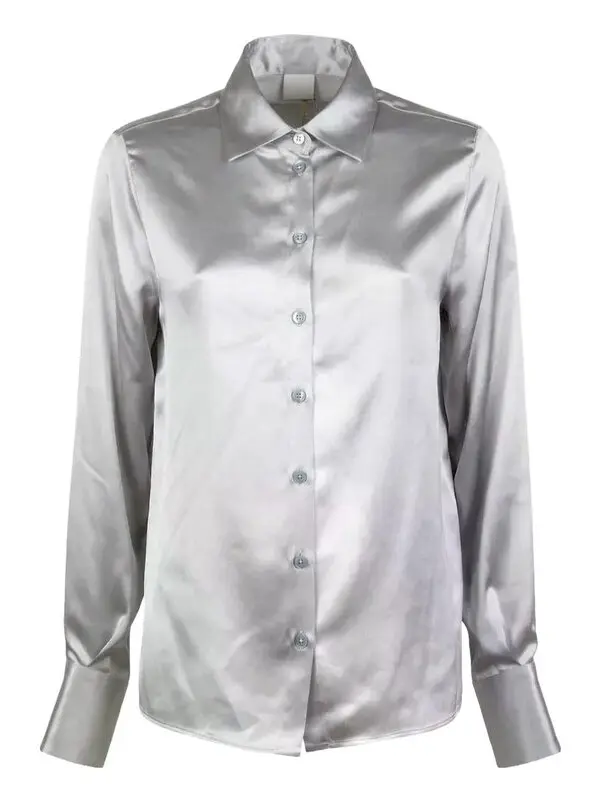 Eleventy Buttoned Shirt - Grey