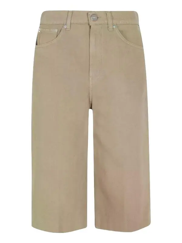 DONDUP Pocket Cotton Shorts - Neutrals