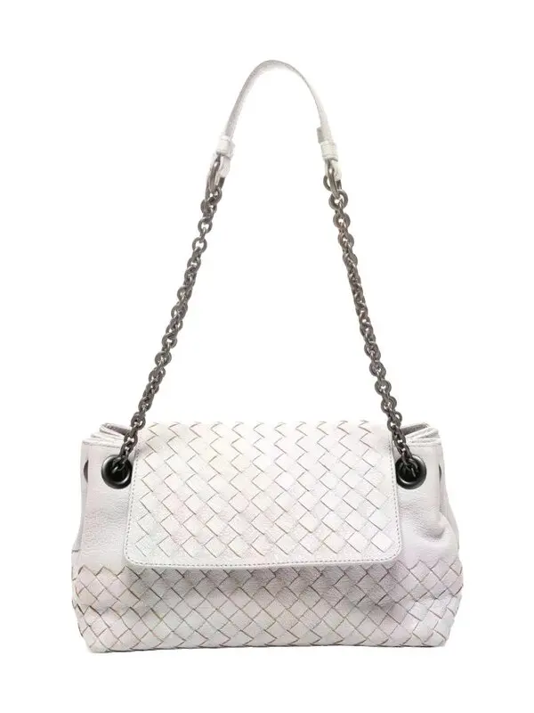 Bottega Veneta Intrecciato Chain-strap Shoulder Bag - Pink