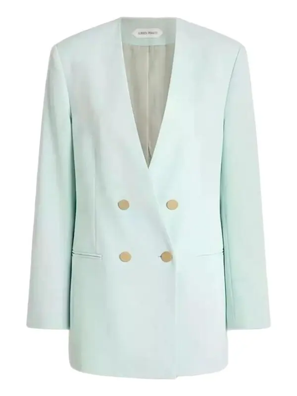 Alberta Ferretti Double-breasted Blazer - Blue