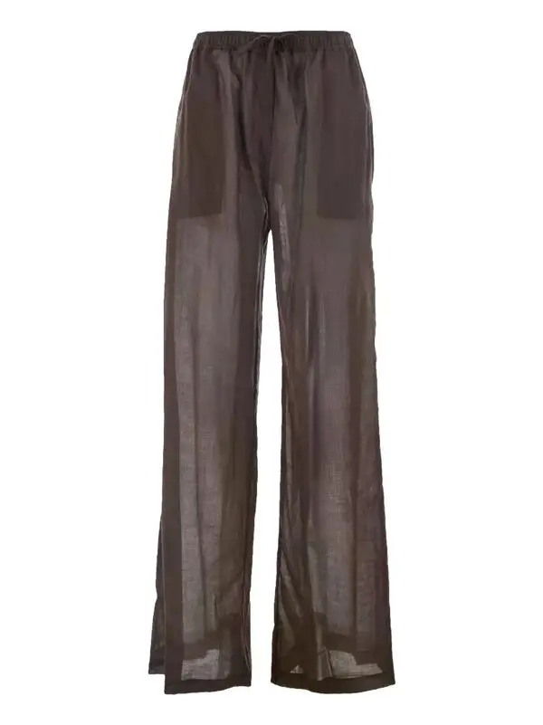 Federica Tosi Drawstring-waist Trousers - Brown