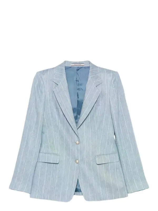 Tagliatore Striped Jacket - Blue