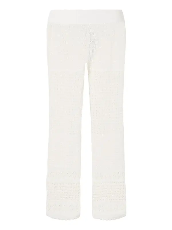 ERES Embleme Crochet-knit Pants - Ecru