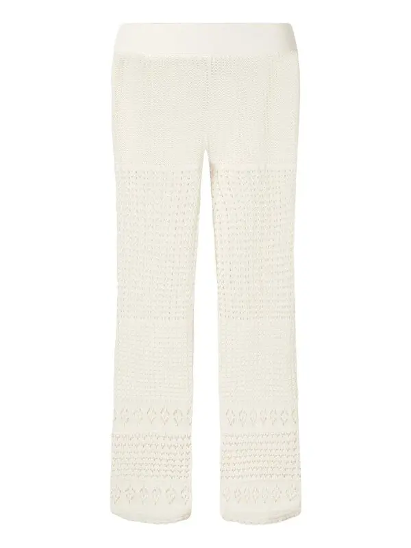 ERES Embleme Crochet-knit Pants - Neutrals