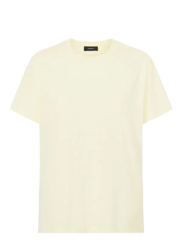 Wardrobe.NYC Cotton-jersey T-shirt - Yellow