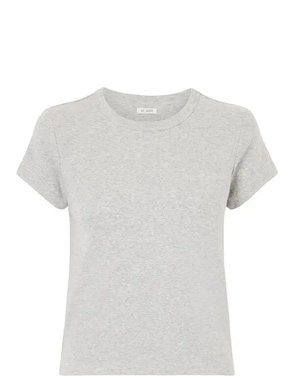 ST. AGNI Organic Cotton-jersey T-shirt - Gray