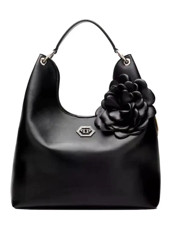 Philipp Plein Floral Shoulder Bag - Black