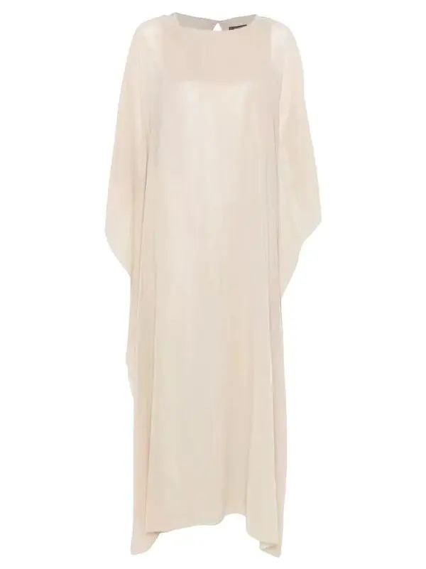Peserico Crew-neck Maxi Dress - Neutrals