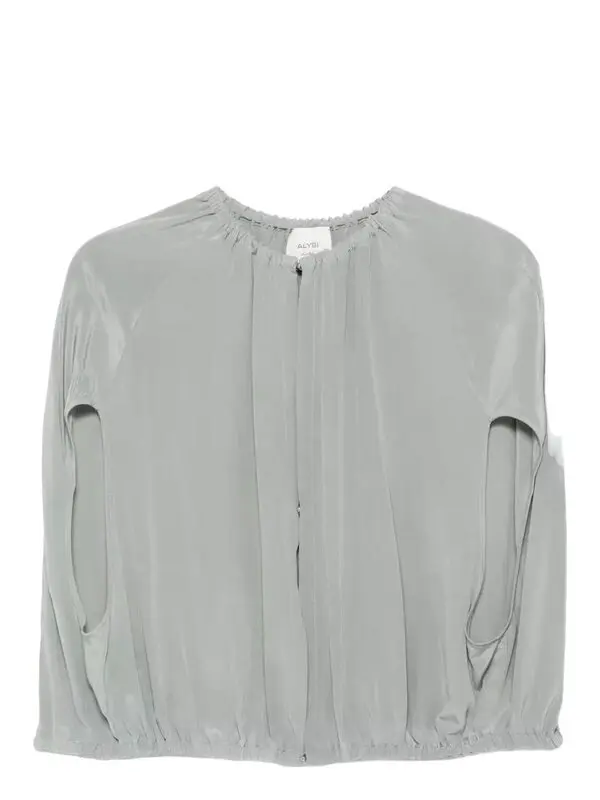 ALYSI Silk Cape - Grey