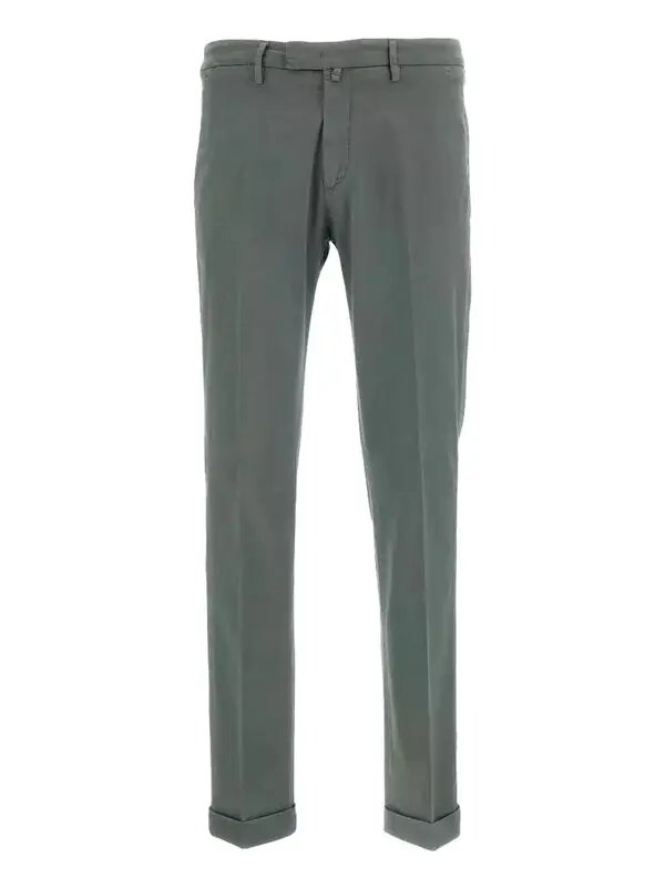 BRIGLIA 1949 Front Pocket Slim Trousers - Green