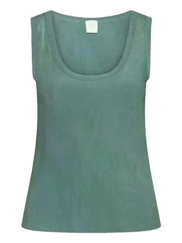 Marella Ribbed Knit Top - Green