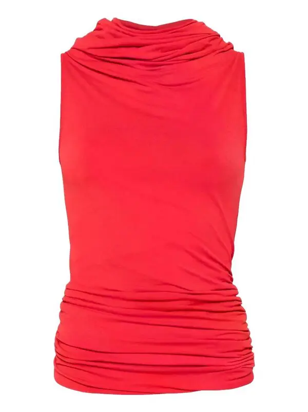 Rick Owens Lola Cowl-neck Top - Red