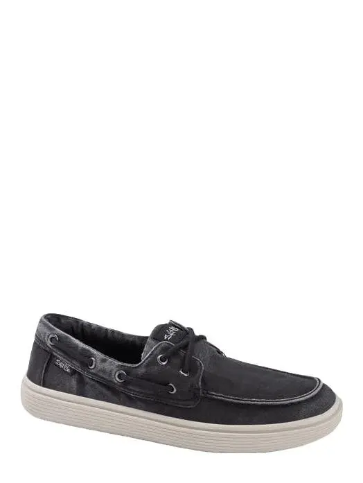 SALT LIFE The Mariner Boat Shoe - Black