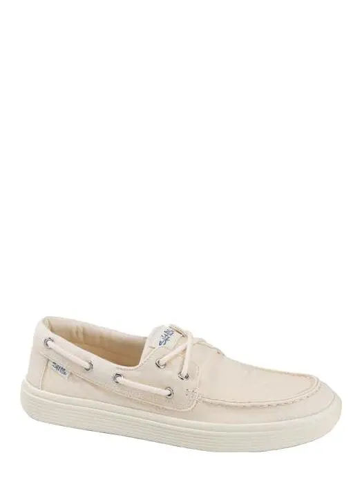 SALT LIFE The Mariner Boat Shoe - Off White