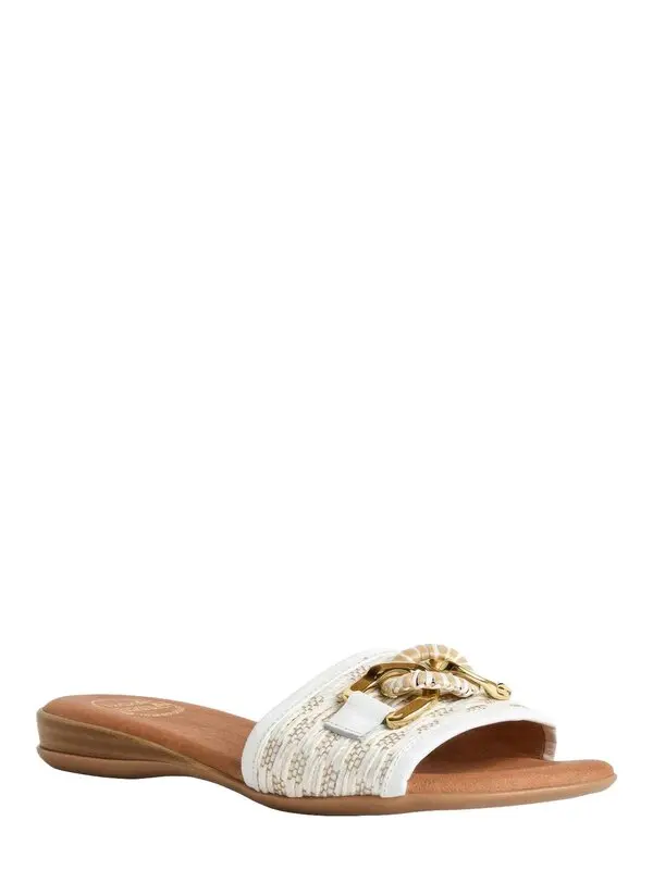 Andre Assous Nalia Wedge Slide Sandal - White