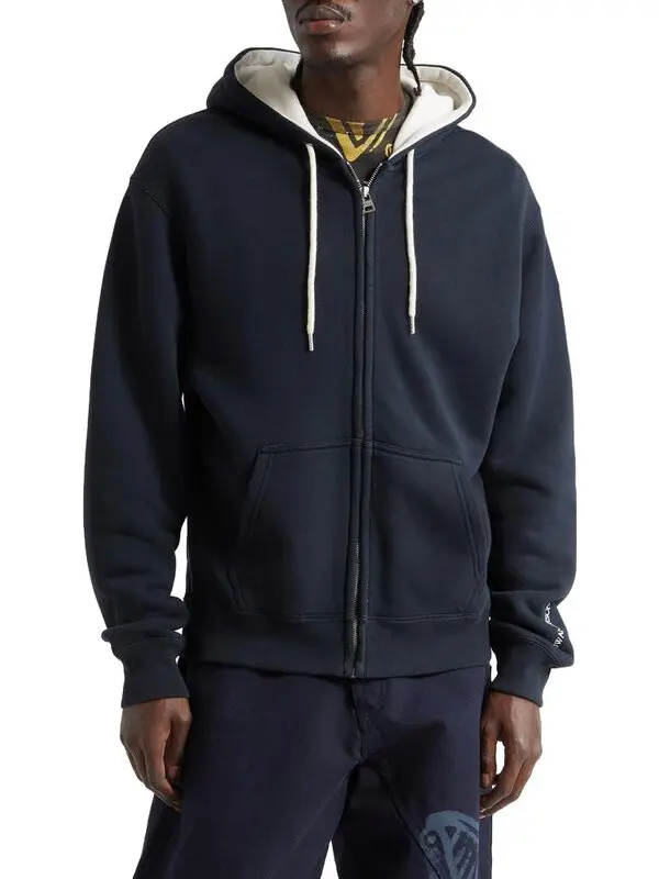 JW Anderson X Guinness French Terry Logo Hoodie - Washed Black