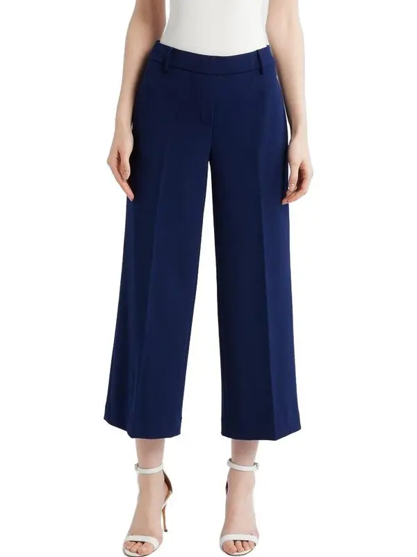 Anne Klein Wide Leg Crop Pants - Distant Mountain
