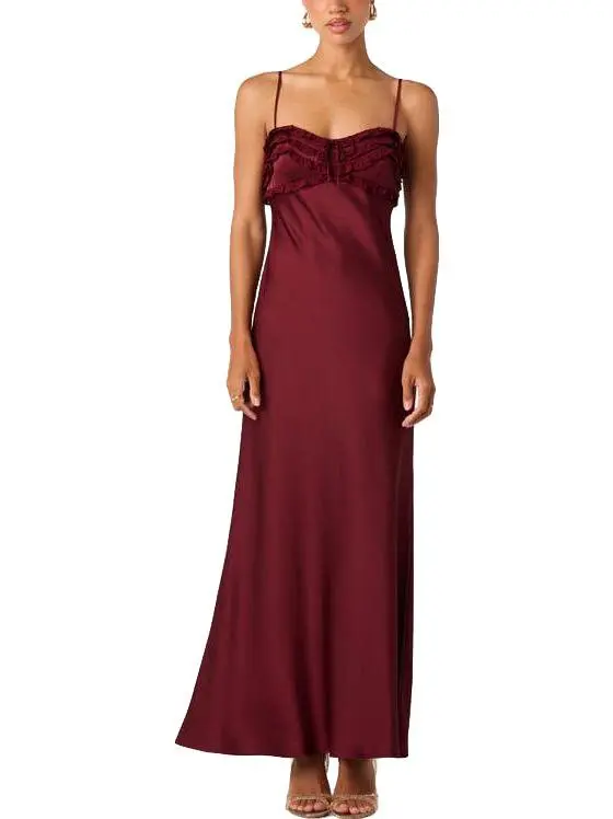 Astr The Label Jade Slipdress - Wine