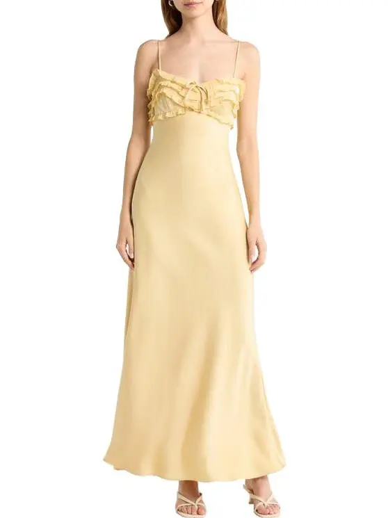 Astr The Label Jade Slipdress - Yellow