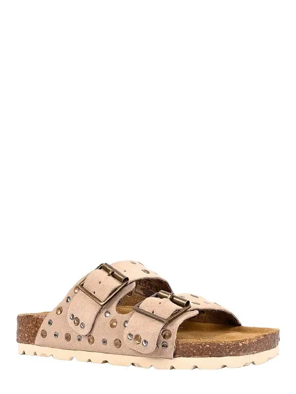 ROAN Maze Sandal - Cream Suede