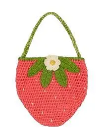 WILD WAWA Crochet Handbag - Strawberries