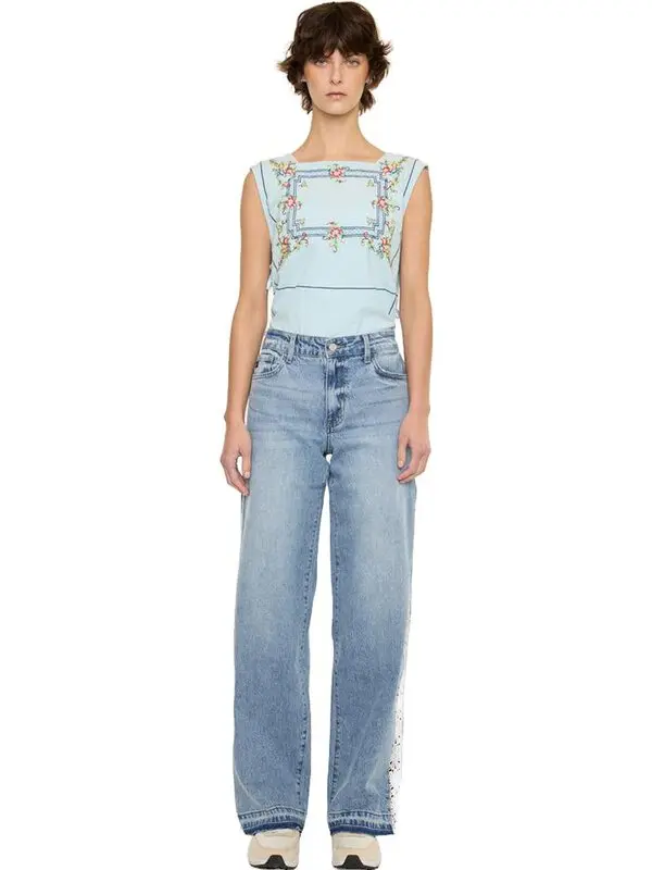 KANCAN Carollyn High-rise Wide-leg Jeans - Medium Wash