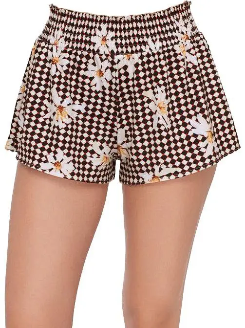 STEVIE Smock Waist Mini Skirt - Spring Bloom