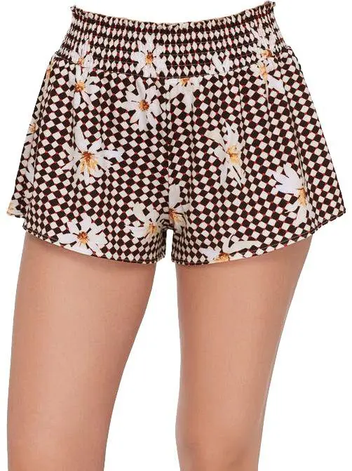 STEVIE Smock Waist Mini Skirt - Spring Bloom