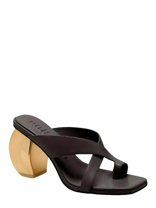 Cult Gaia Nina Crossover Strap High Heel Sandals - Black