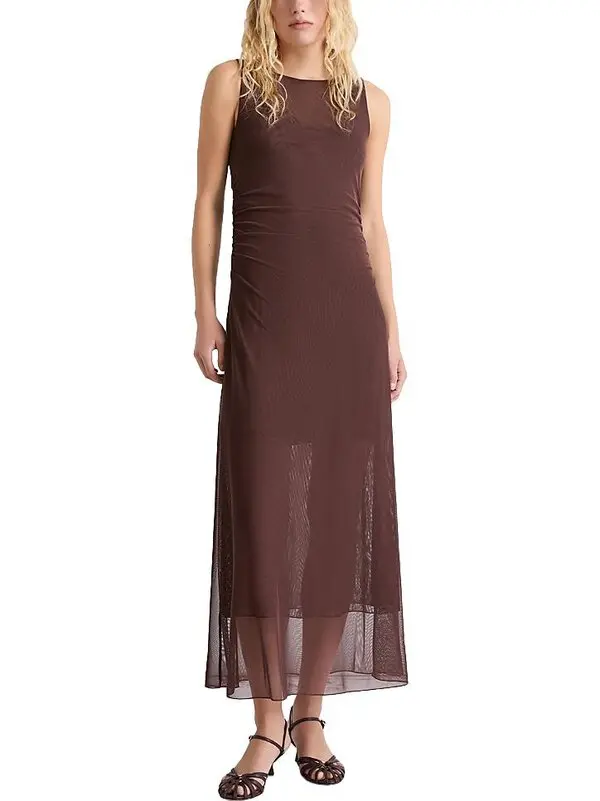 Marella Album Tulle Dress - Brown