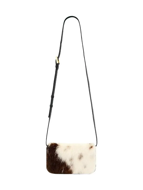 ALLSAINTS Maeve Small Calf Hair Crossbody - Cow Print