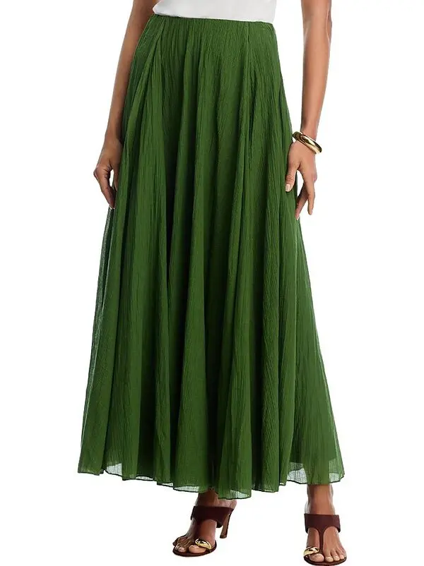 Vince Crinkle Maxi Skirt - Herb